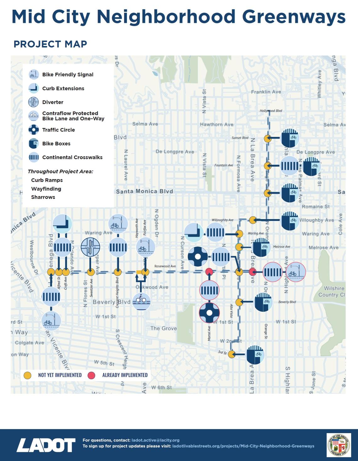 Work commences for Mid-City Greenway project | Urbanize LA